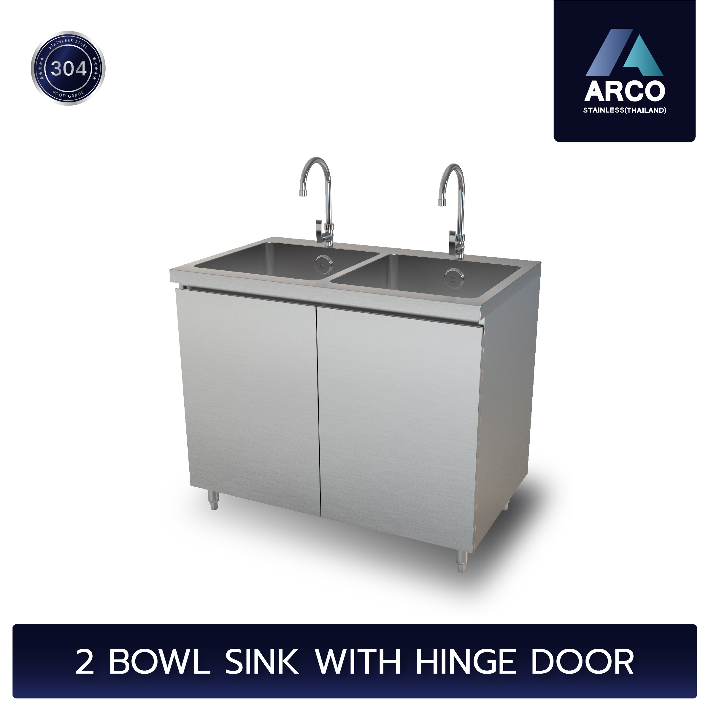 MUKI HOME ซิงค์ 2 หลุม สีดำ ซิงค์ ซิงค์ล้างจาน อ่างล้างจาน ซิงค์สแตนเลส อ่างล้างจานสแตนเลส ซิงค์ ...