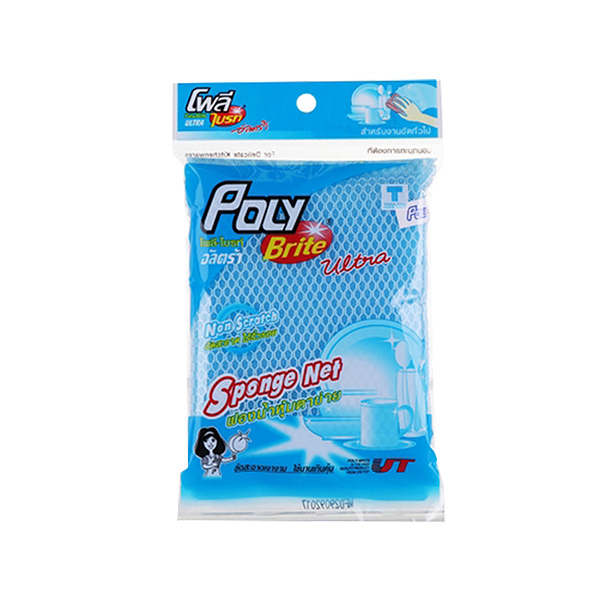 Poly-Brite ฟองน้ำหุ้มตาข่าย รุ่นสปอนจ์อัลตร้า คละสี 12 ชิ้น - บริษัท ยูนิ-ท้อป อินเตอร์เนชั่นแนล ...