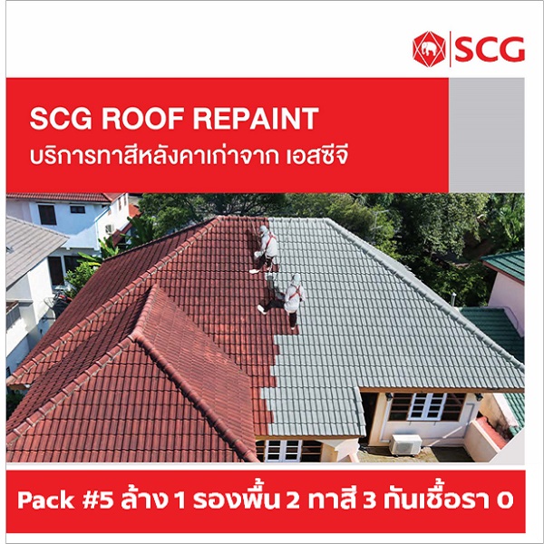 SCG Roof Repaint#5 ล้าง1 รองพื้น2 ทาสี3 กันเชื้อรา0 - บริษัท เอสซีจี ...