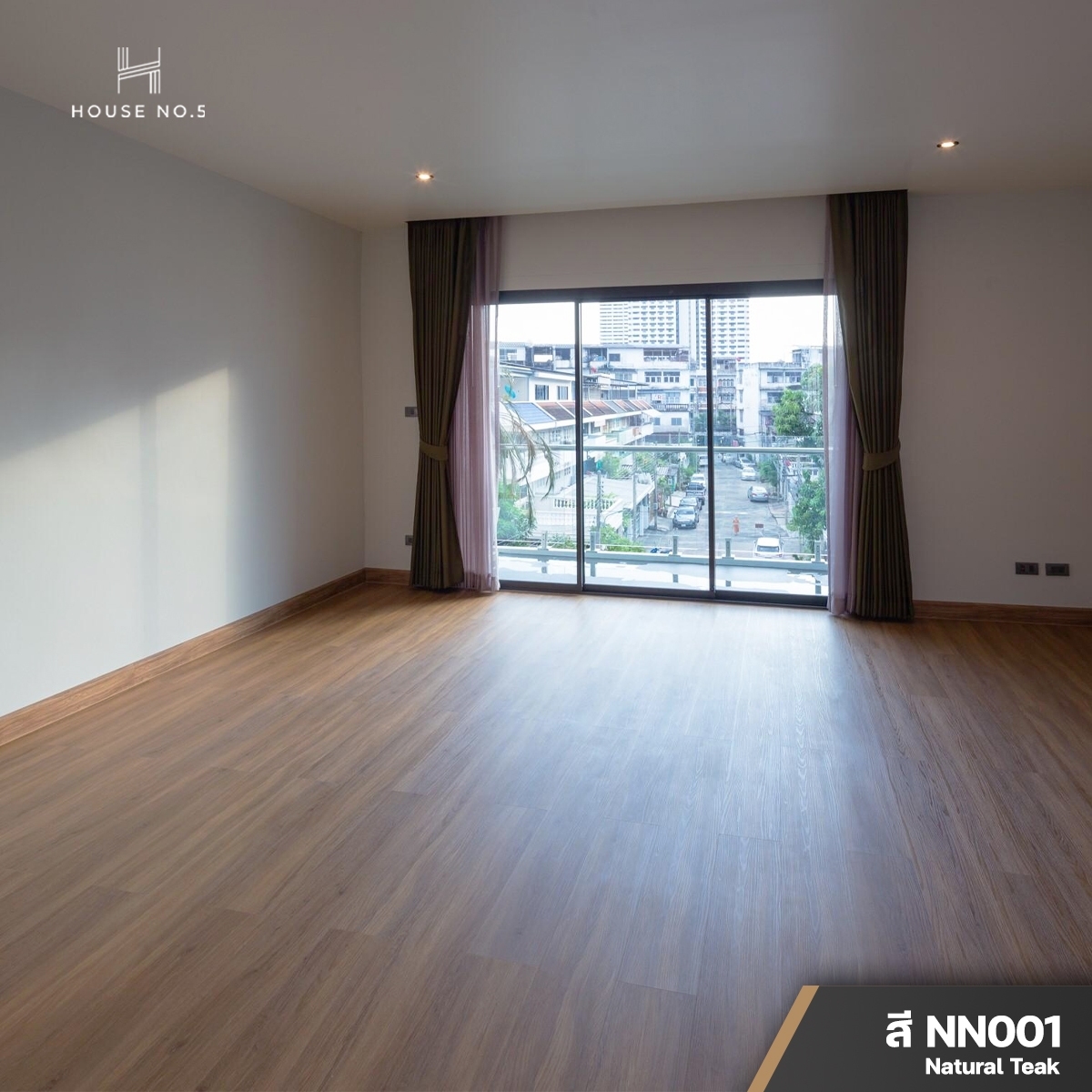 House No.5 กระเบื้อง SPC Click Lock NN001 1220x180x4mm SPC Collection ...