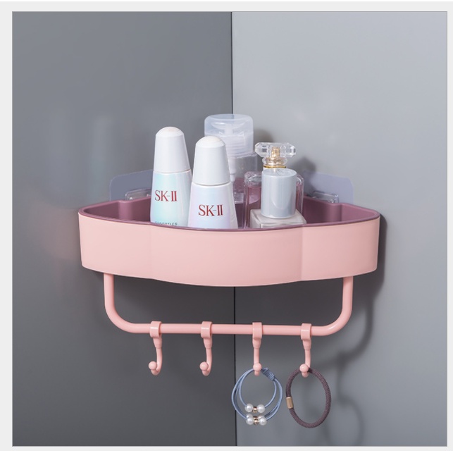 HOMIE HOME HH-290 ชั้นวางติดผนัง มีตะขอ แบบมีกาวไม่ต้องเจาะ คุณภาพดี ...