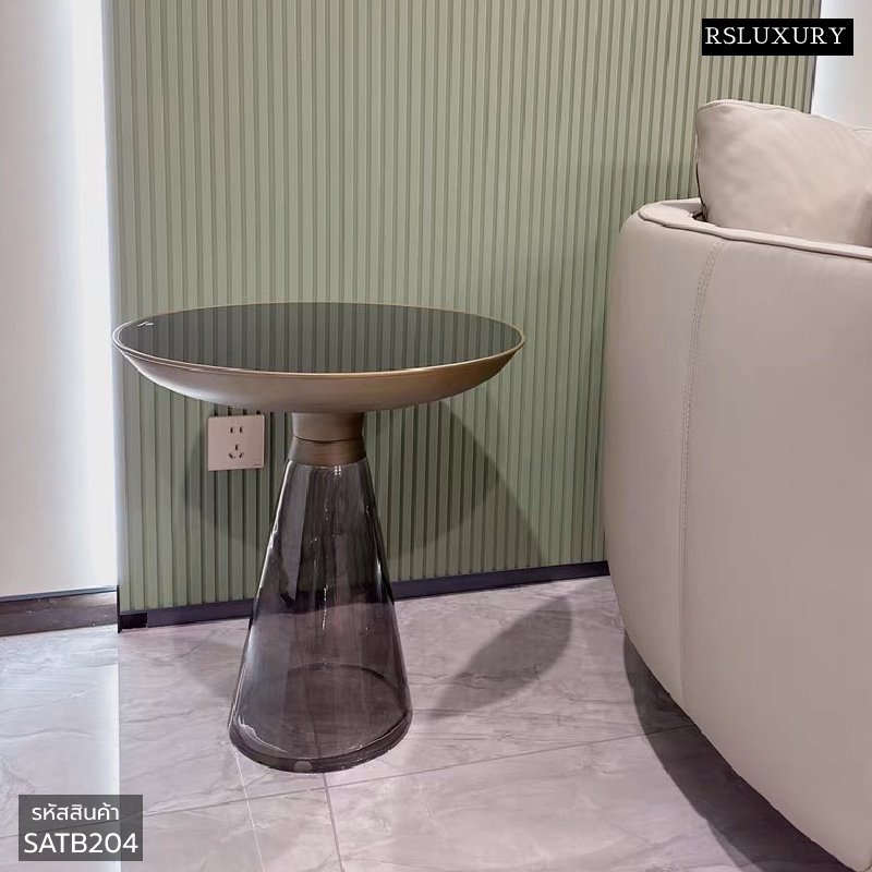 RSLuxury Translucent Glass Coffee Table โต๊ะกลางท็อปกระจก โต๊ะกลาง ...