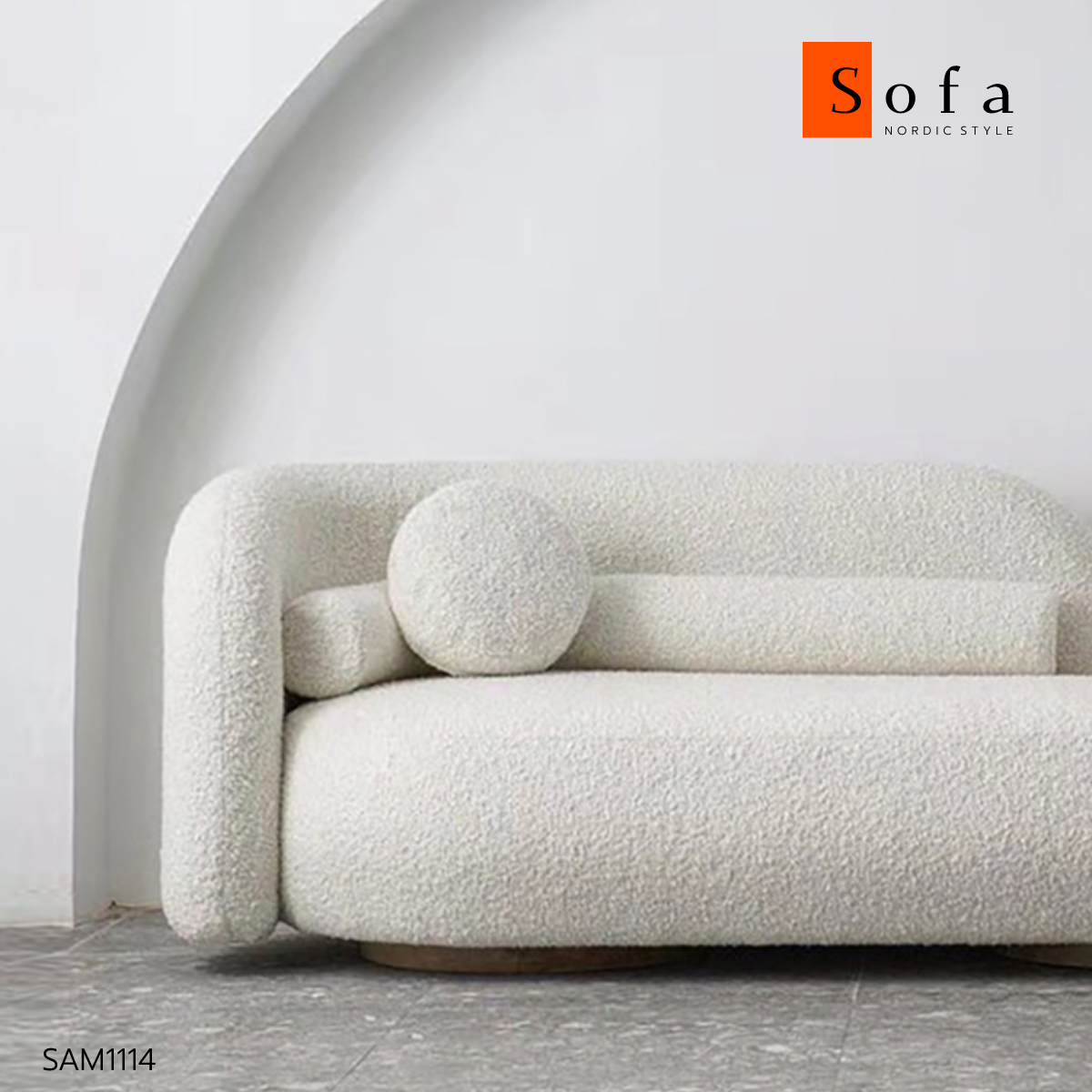 RS LUXURY โซฟาสุดคลาสสิค Nordic Style 210 cm cotton ผ้าเซอร์ปาขนแกะ เลือกสีได้เลยนะคะ สนใจสีไหน ...