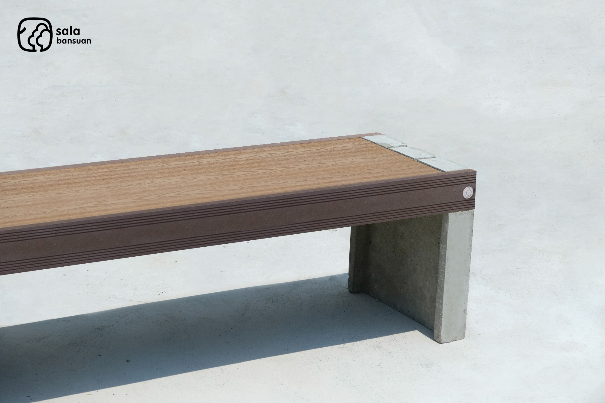 WPC Bench 120 ม้านั่งสนาม ม้านั่งกลางแจ้ง มานั่งในสวน สีไม้ธรรมชาติ 1. ...