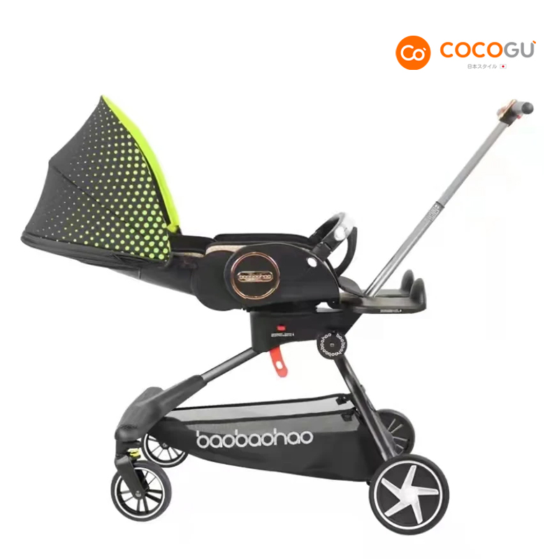COCOGU รถเข็นปรับหมุนที่นั่งได้ พร้อมปรับเอนได้ถึง 5 ระดับ รุ่น V18 ,V18 plus Green - บริษัท ท็ ...