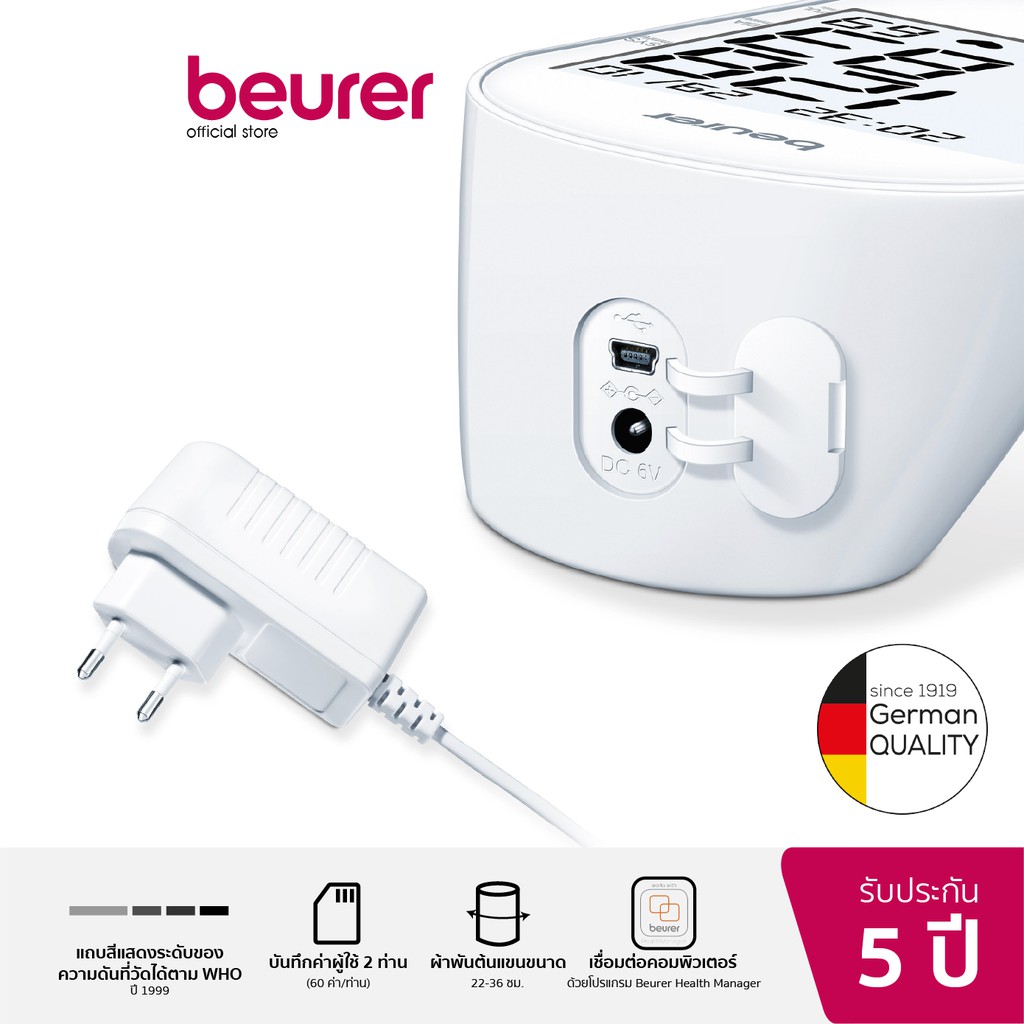 Beurer Upper Arm Blood Pressure Monitor BM 55 เครื่องวัดความดันโลหิตที่ ...