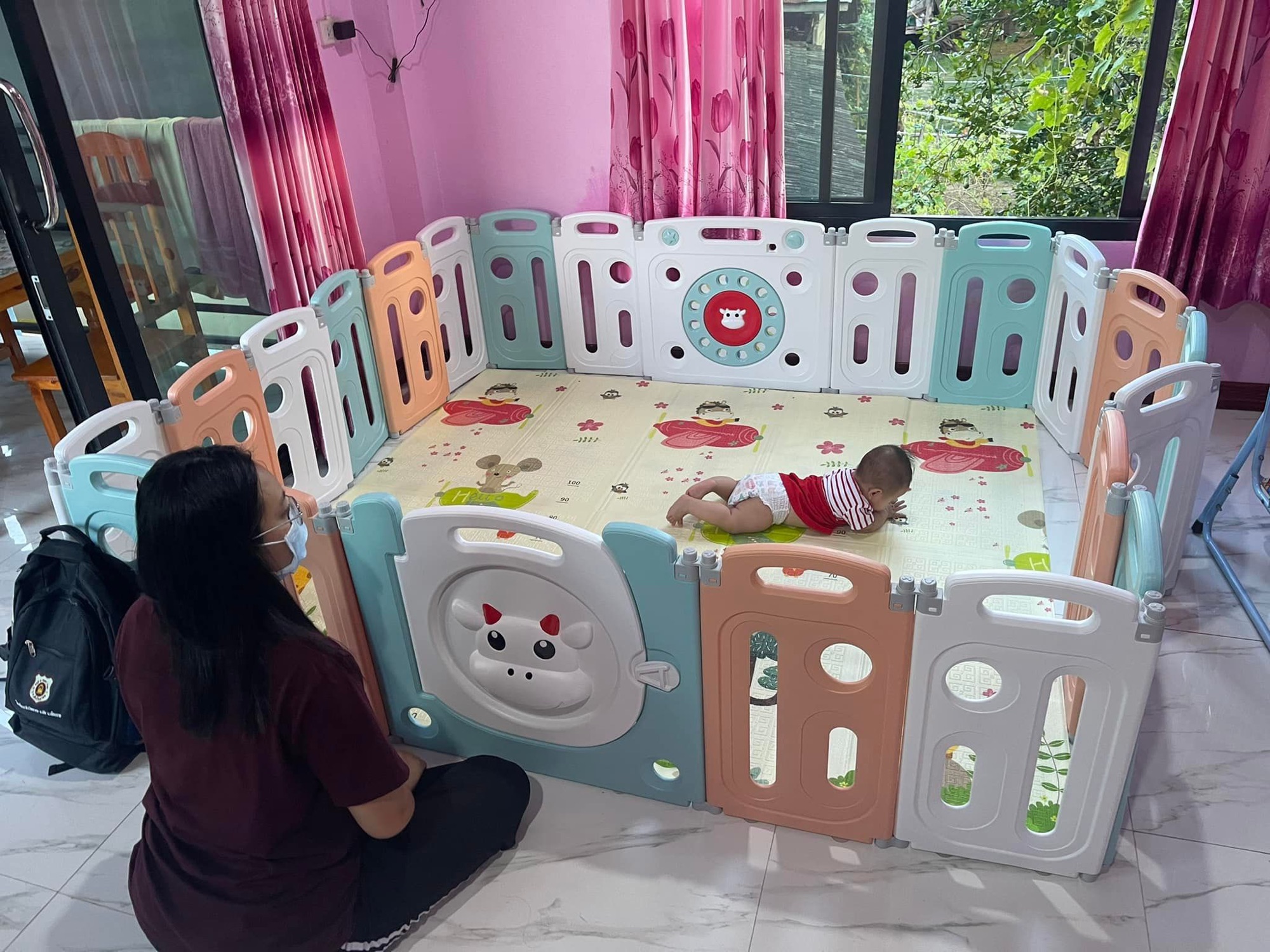 Ozone Baby Shop เกลียวรุ่นใหม่ เฉพาะรั้ว สำหรับคอกกั้นเด็ก รุ่น “พี่วัว ...