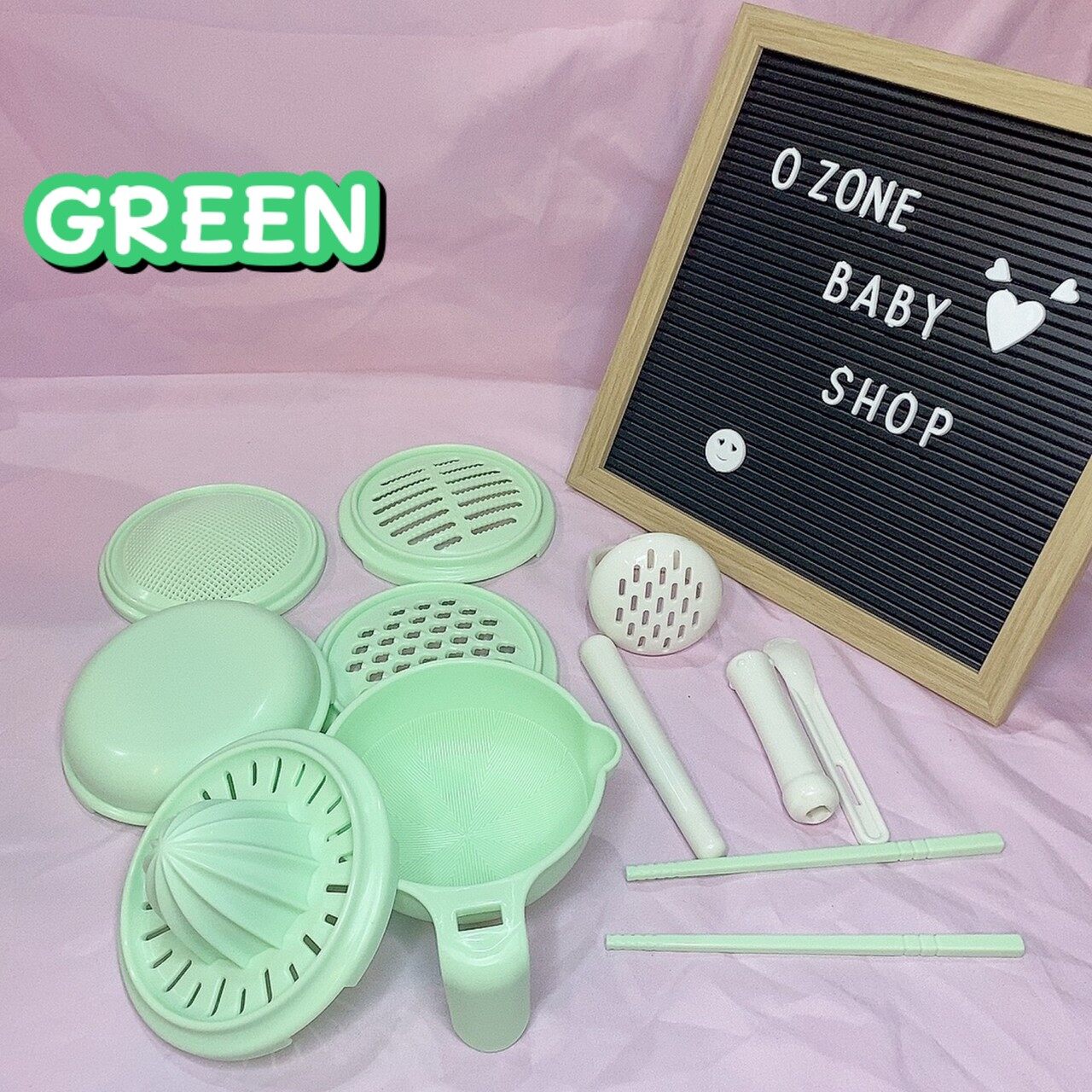 Ozone Baby Shop SET บดมือ บดอาหารเด็ก พร้อมผ้ากันเปื้อนสุดคุ้ม บดมือ10 ...