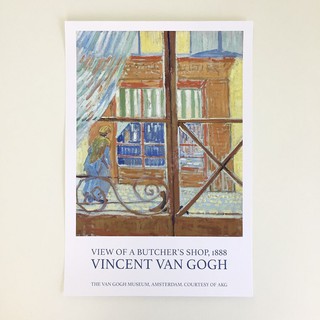 Poster - "View of A Butcher’s Shop" by Vincent Van Gogh, 1888 View of A ...