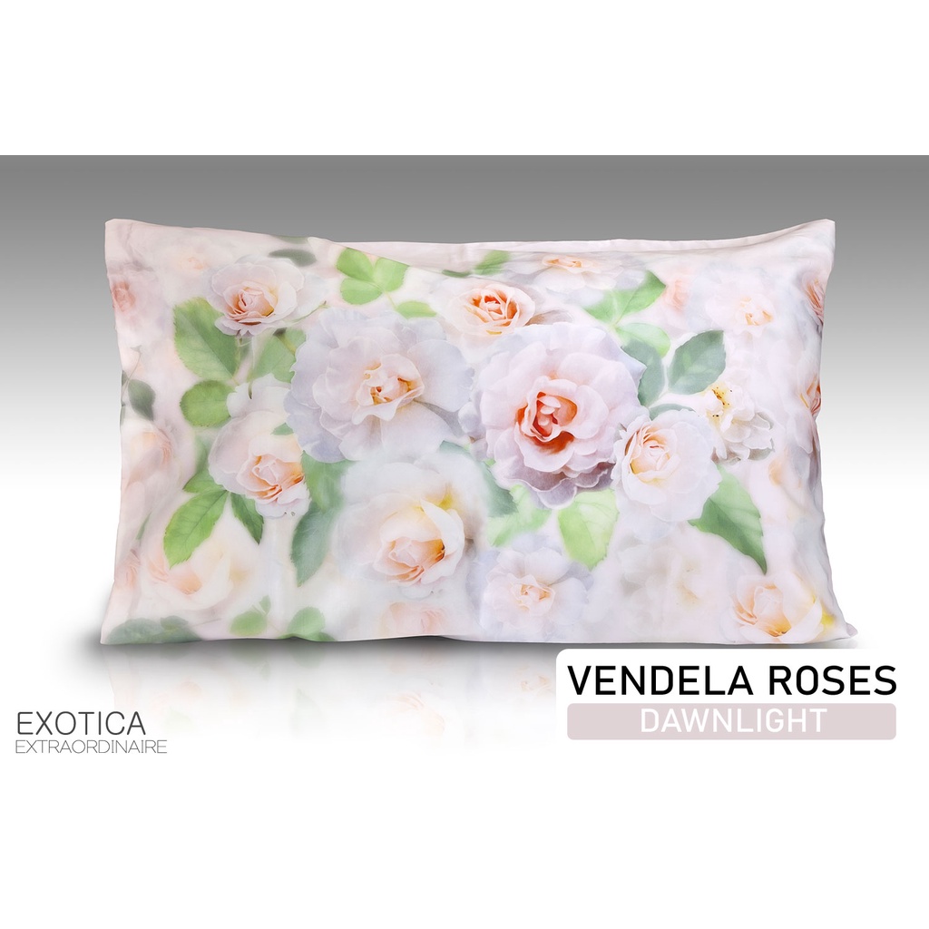 EXOTICA ชุดผ้าปูที่นอนรัดมุม + ปลอกหมอน ลาย Vendela Roses Daylight 6 ...