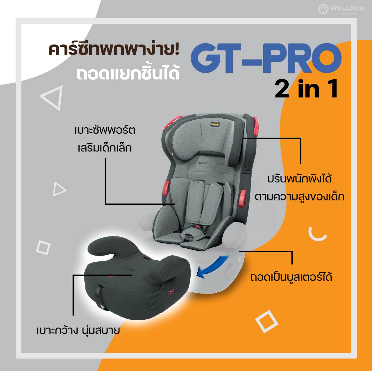WELLDON รุ่น GT PRO (9 เดือน - 12 ปี) RED - บริษัท มัมแอนด์มีสโตร์ ...