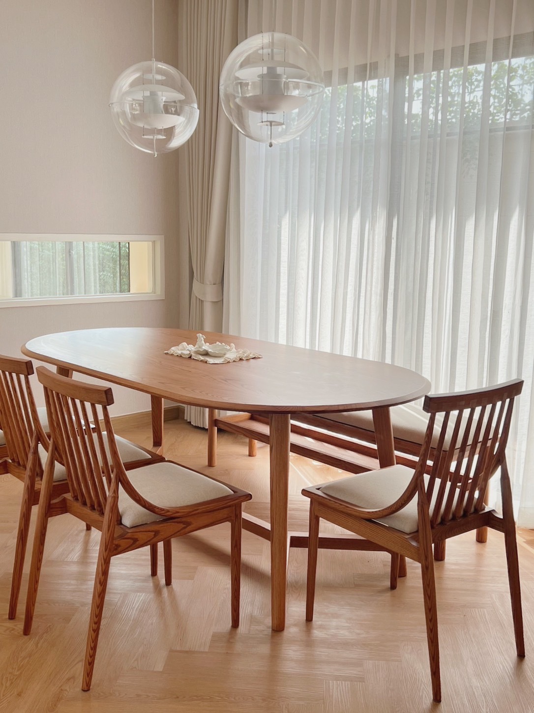 Warmwood.craft โต๊ะไม้แอชพรีเมี่ยม รุ่น Sherman สี Natural Teak 220-90 ...