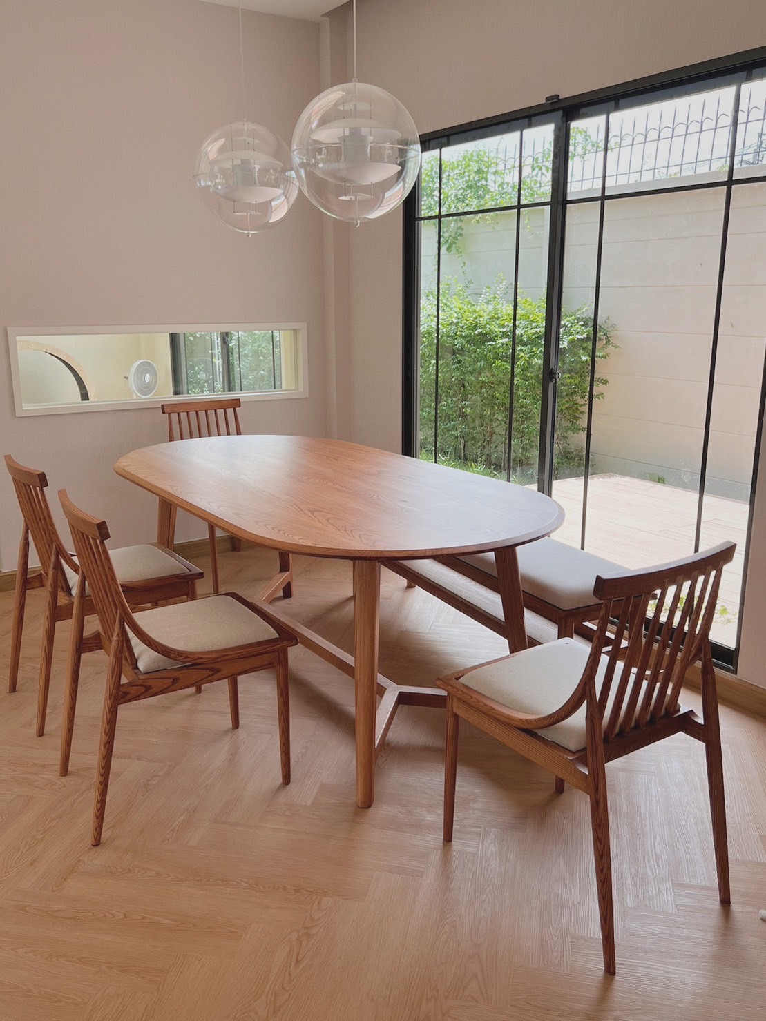 Warmwood.craft โต๊ะไม้แอชพรีเมี่ยม รุ่น Sherman สี Natural Teak 220-90 ...