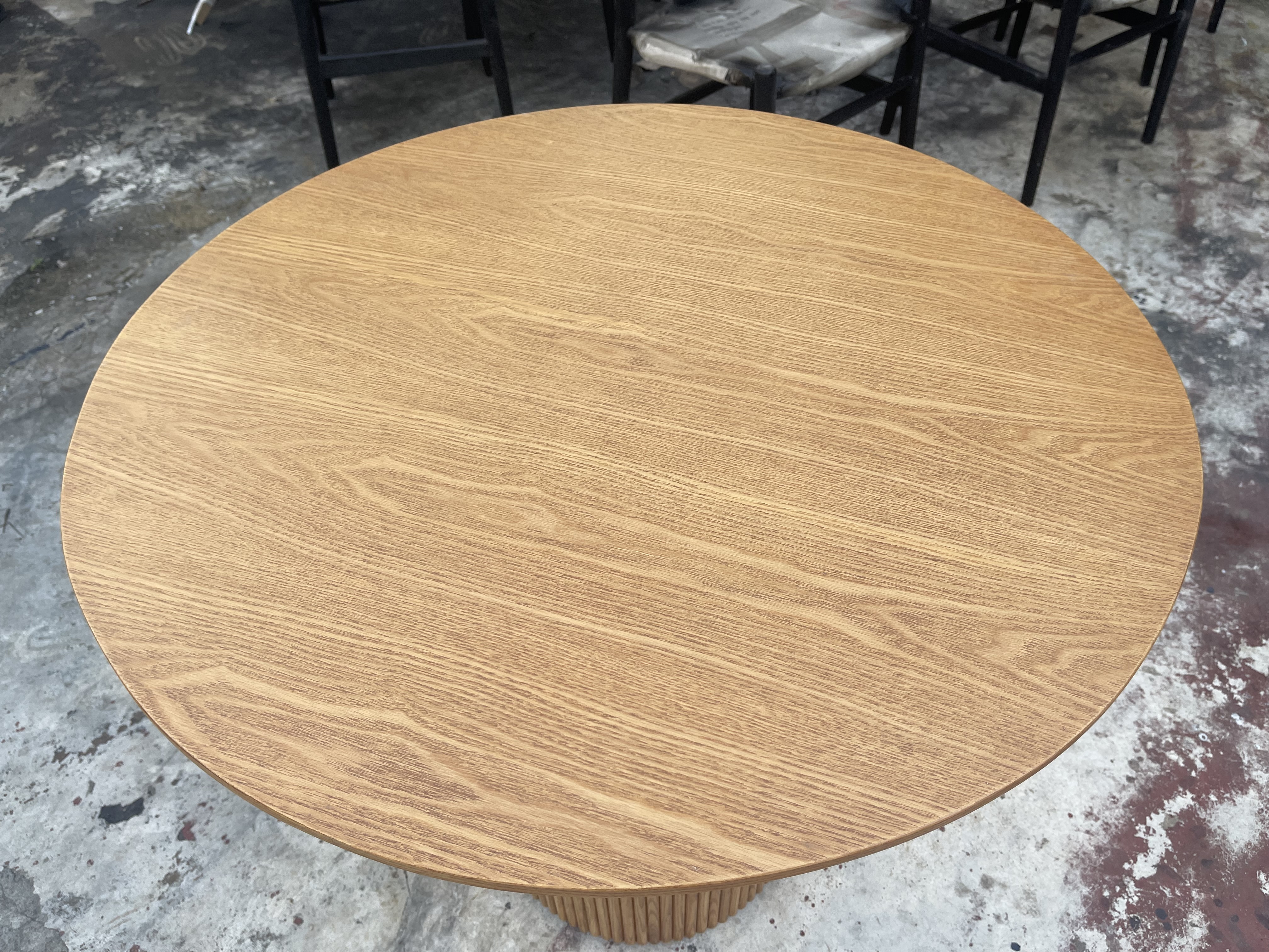 Warmwood.craft โต๊ะกลมไม้แอชพรีเมี่ยม ทรงกลม รุ่น Mid-Century Honey ...