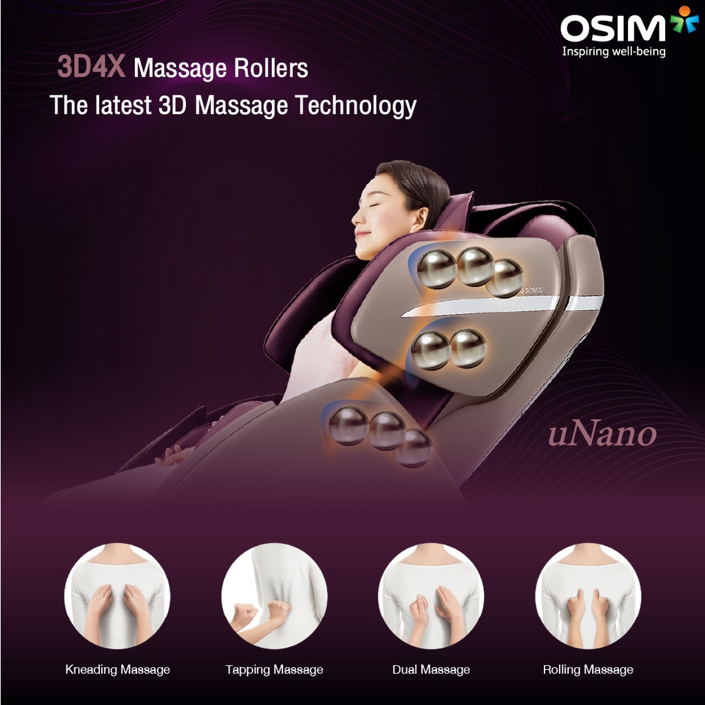 OSIM รุ่น uNano เก้าอี้นวดไฟฟ้า (รอจัดส่ง 1 เดือน) Premium Blue ...