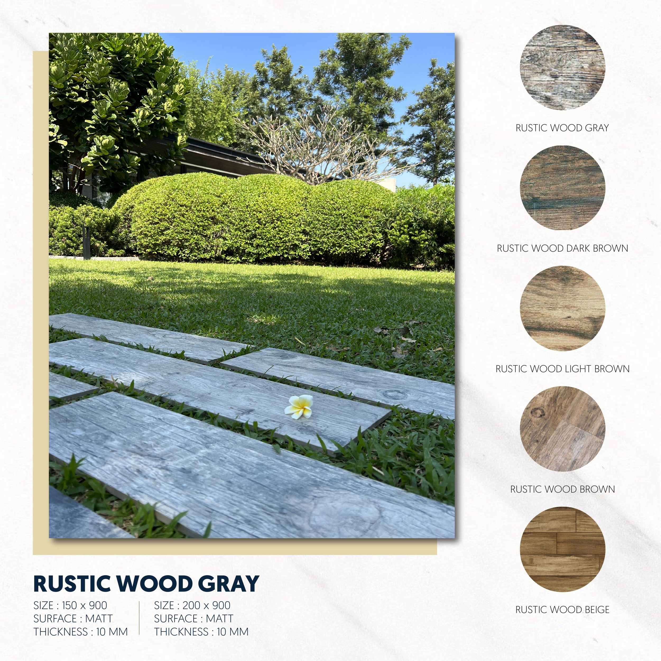 ArtifactDesignGroup RUSTIC WOOD BROWN MATT 200x900 - บริษัท อาร์ติแฟคท์ ...