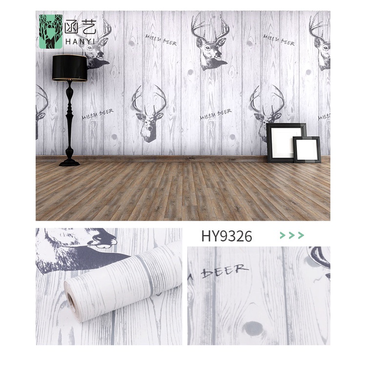 TY WALL HOME วอลเปเปอร์ ลายไม้ กันน้ำ กาวในตัว เนื้อ PVC ขนาด 0.45×10 M ...