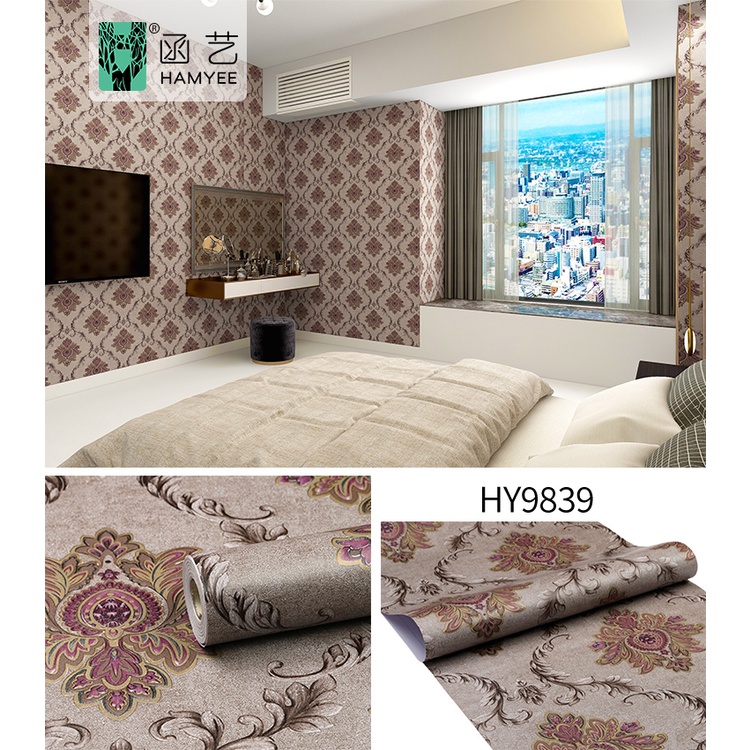 TY WALL HOME วอลเปเปอร์ ลายหลุยส์ กาวในตัว เนื้อ PVC ขนาด 0.45×10 M ...