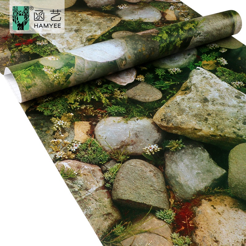 TY WALL HOME วอลเปเปอร์ ลายอิฐ ลายหิน กาวในตัว รุ่น 9224 (สีเทาลายอิฐ ...