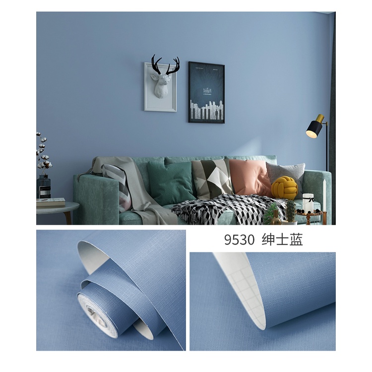 TY WALL HOME วอลเปเปอร์ สีพื้น กันน้ำ กาวในตัว เนื้อ PVC ขนาด 0.45×10 M ...