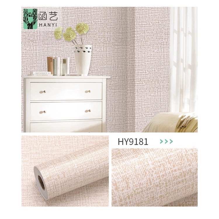 TY WALL HOME วอลเปเปอร์ สีพื้น กันน้ำ กาวในตัว เนื้อ PVC ขนาด 0.45×10 M ...