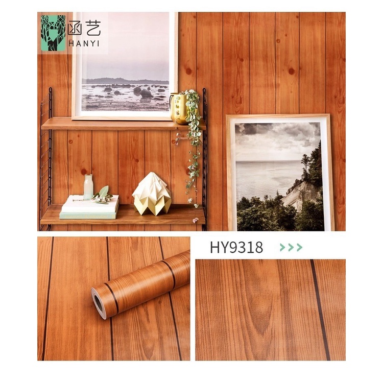 TY WALL HOME วอลเปเปอร์ ลายไม้ กันน้ำ กาวในตัว เนื้อ PVC ขนาด 0.45×10 M ...