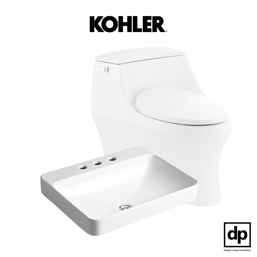 KOHLER สุขภัณฑ์ชิ้นเดียว รุ่น San Raphael สีขาว ใช้น้ำ 4.8 ลิตร ...
