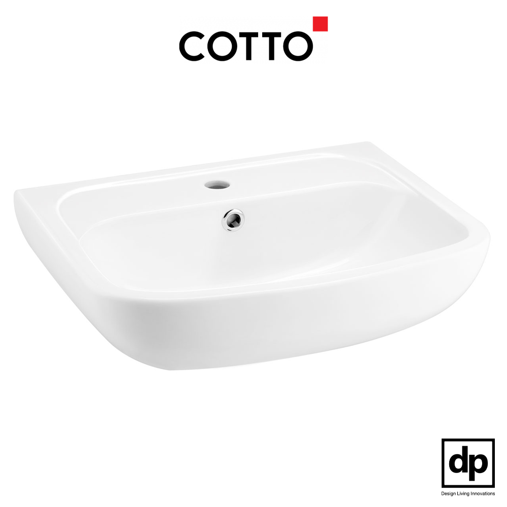 COTTO อ่างล้างหน้าเเขวนผนัง รุ่น C005 แอนนี่ ขนาด 51 x 35 x 20 cm. สี ...