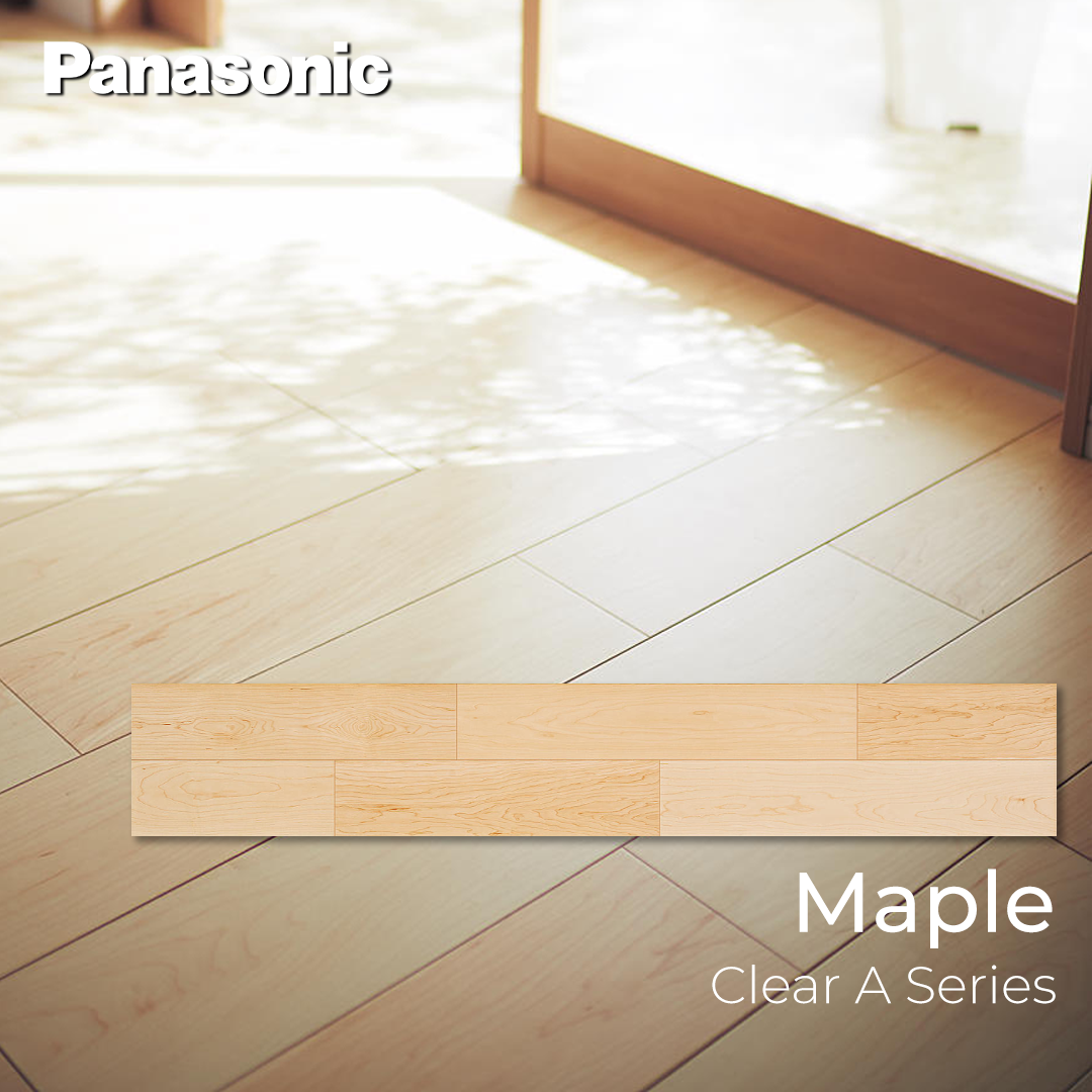 Panasonic - พื้นไม้เอ็นจิเนียร์ รุ่น Clear A Maple 1818 x 303 mm. ลายแพลงก์ 12 mm. - บริษัท ดี ...