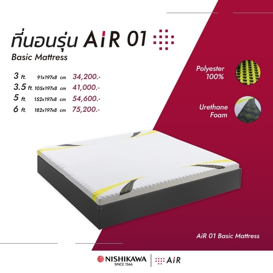 KenkoShop ที่นอนสุขภาพแก้ปวดหลัง Kenko mattress ลดอาการปวดหลัง พับเก็บได้ น้ำหนักเบา 5 ฟุต ...