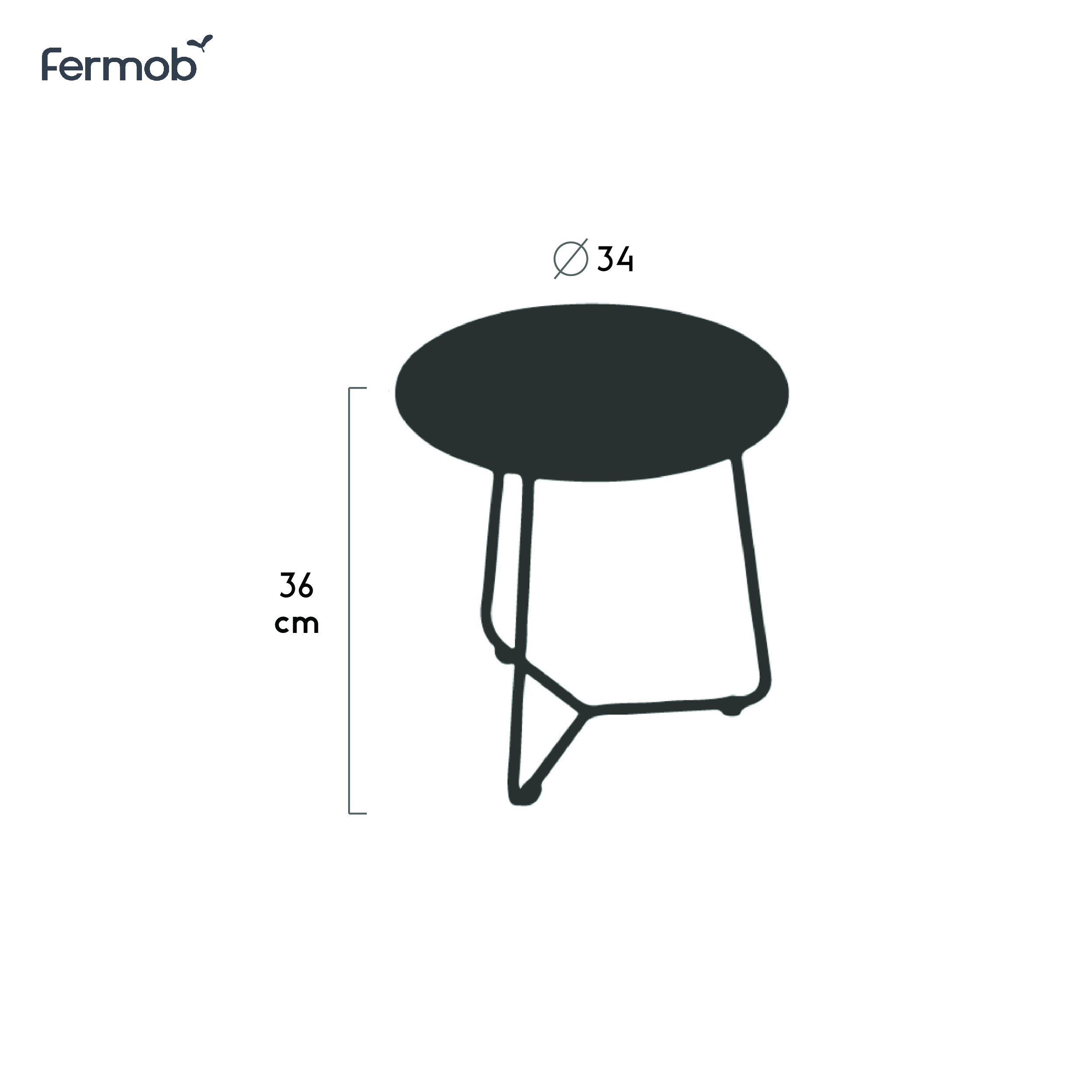 FERMOB OCCASIONAL TABLE MELL โต๊ะขนาดเล็ก รุ่น Cocotte FERMOB x ...