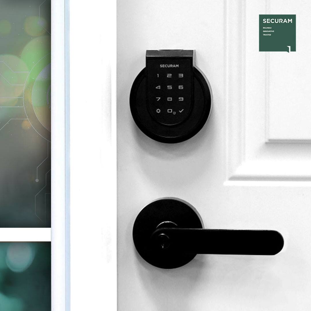 SECURAM Touch - SMART Fingerprint Deadbolt Door Lock Black - Asia Cash ...