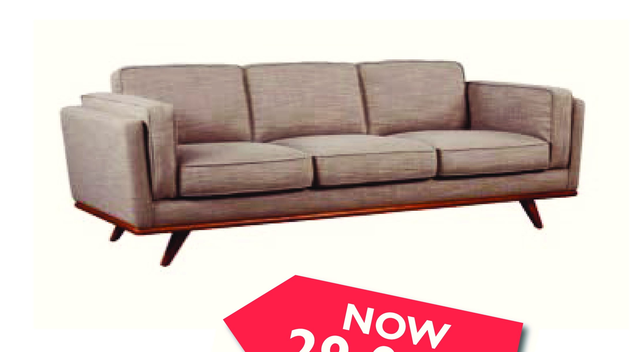 Astoria Sofa 3S / แอสโทเรีย โซฟา 225 cm other Slub Washed Denim - ThaiPick