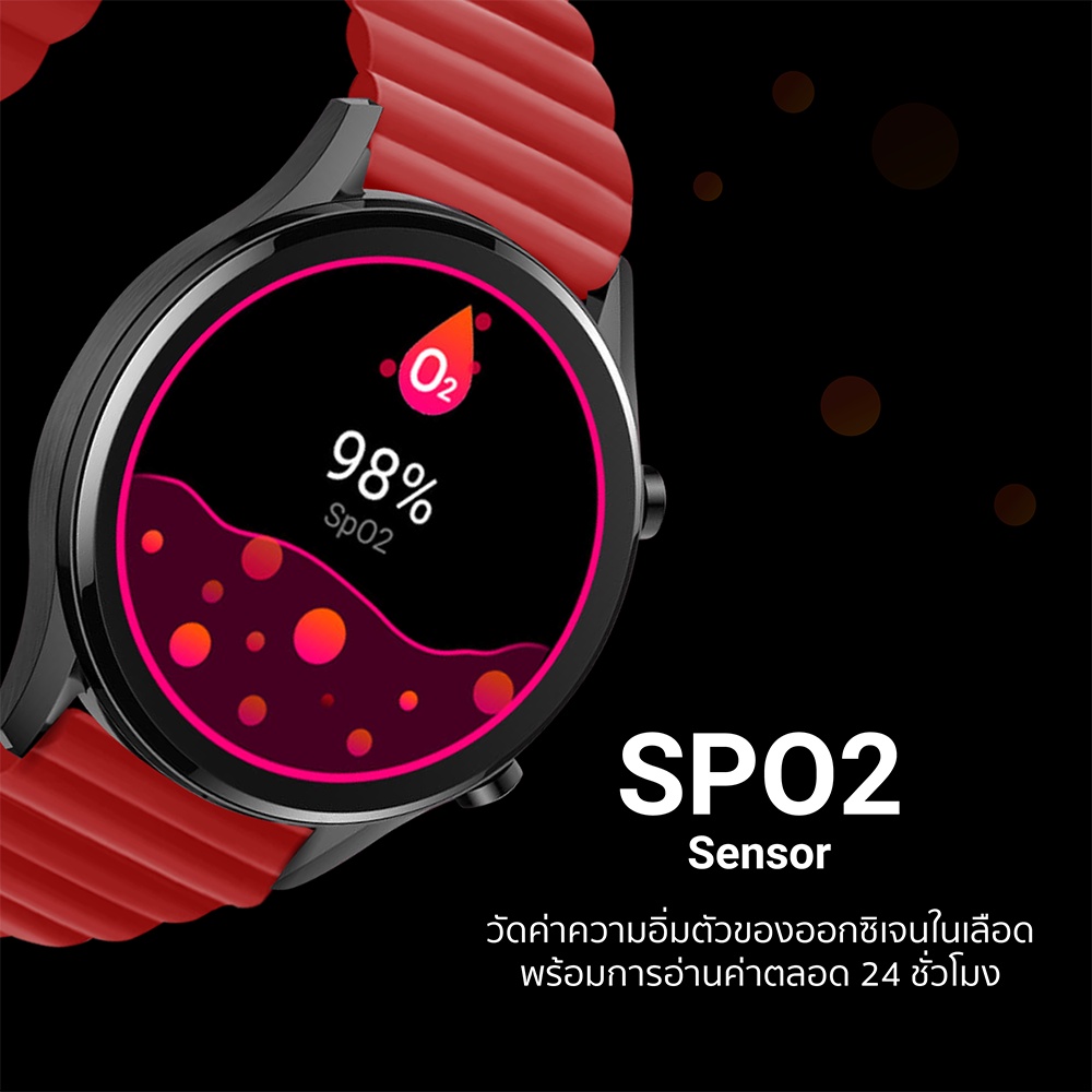 IMILAB W12 Active นาฬิกาผู้ชาย นาฬิกาสมาร์ทวอทช์ SpO2 สายรัดแม่เหล็กติด ...
