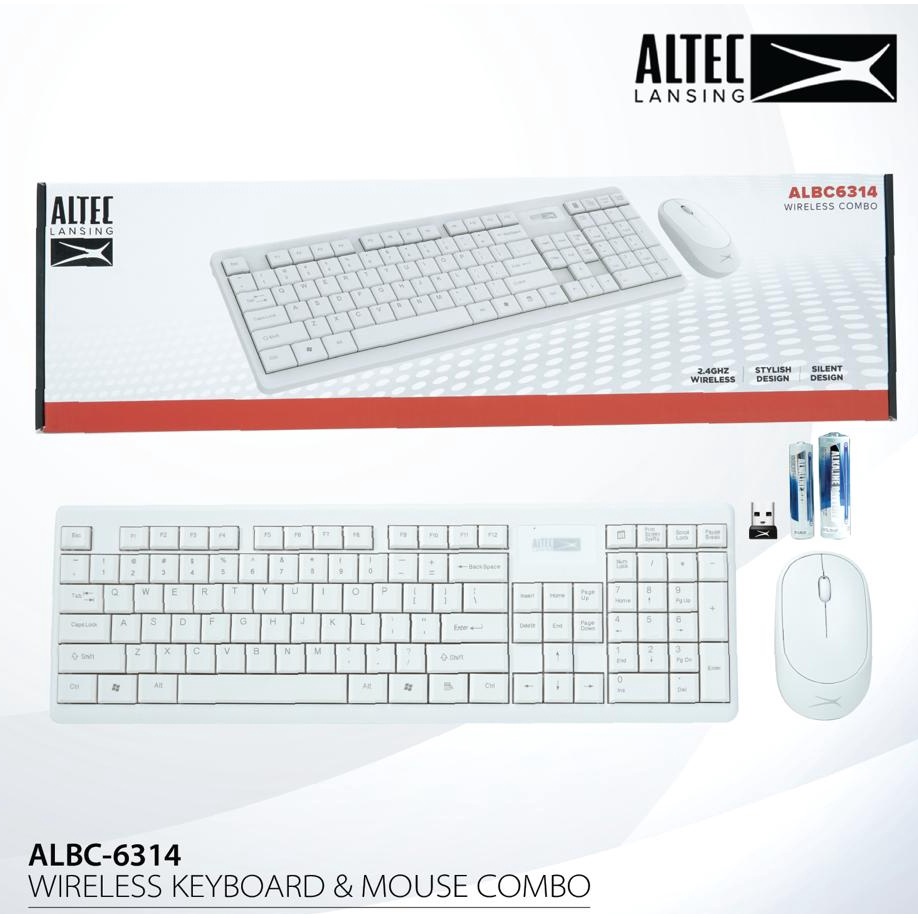 Philips /ALTEC Lansing Wirless Keyboard + mouse รุ่นSPT6314/ ALTEC ...
