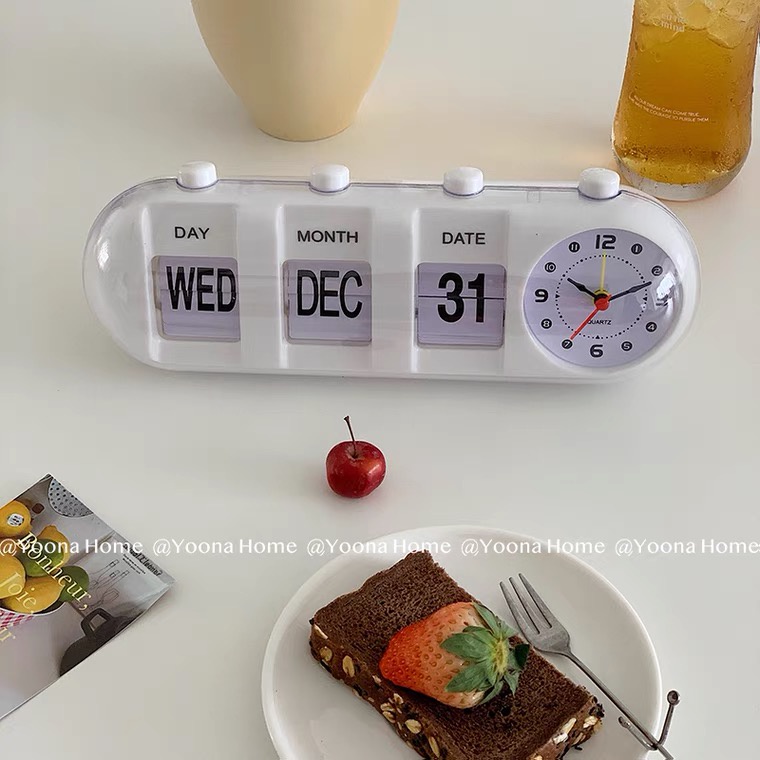 Mini Project นาฬิกา analog&flip clock พร้อมส่ง Mini Project ขาว normal - ninymph47@gmail.com ...