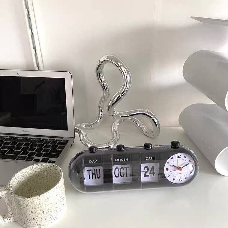 Mini Project นาฬิกา analog&flip clock พร้อมส่ง Mini Project ขาว normal - ninymph47@gmail.com ...