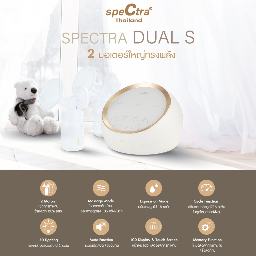 Spectra เครื่องปั๊มนม รุ่น Dual S Set 2 P Minimal - บริษัท เพล ฟอร์ ...