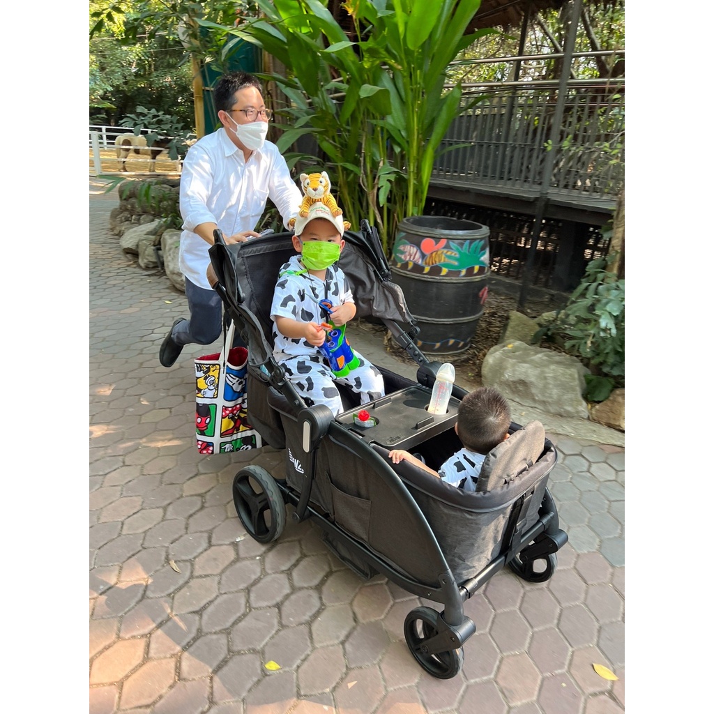 Keenz Class Wagon รถเข็นเด็ก สไตล์ยุโรปแบบ 2 ที่นั่ง สี Midnight Black - บริษัท เพล ฟอร์ คิดส์ ...