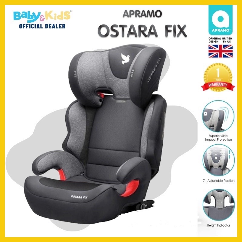 Apramo คาร์ซีทเด็กโต รุ่น Ostara Fix สำหรับเด็ก 3 ขวบ - 12 ขวบ มาตรฐาน ...