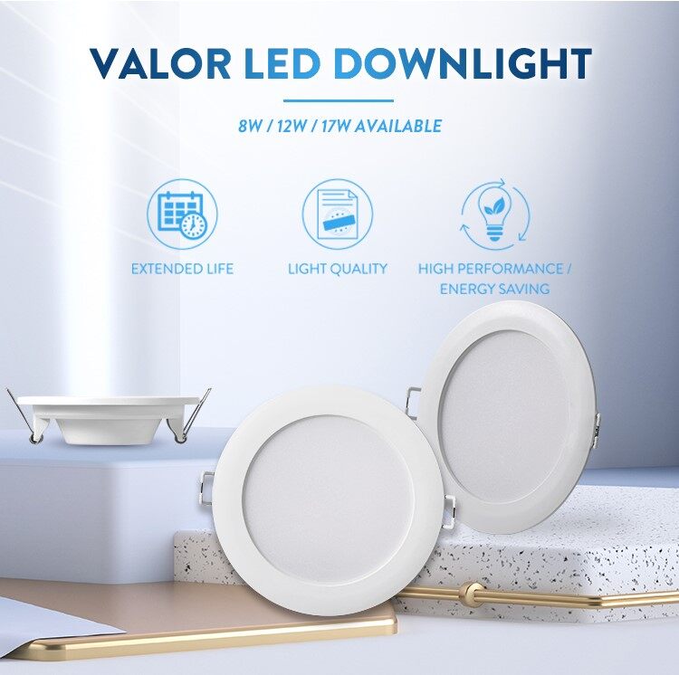 Pack 10 pcs โคมไฟดาวน์ไลท์ฝังฝ้า โคมไฟติดเพดาน Downlight LED 8W(3นิ้ว ...