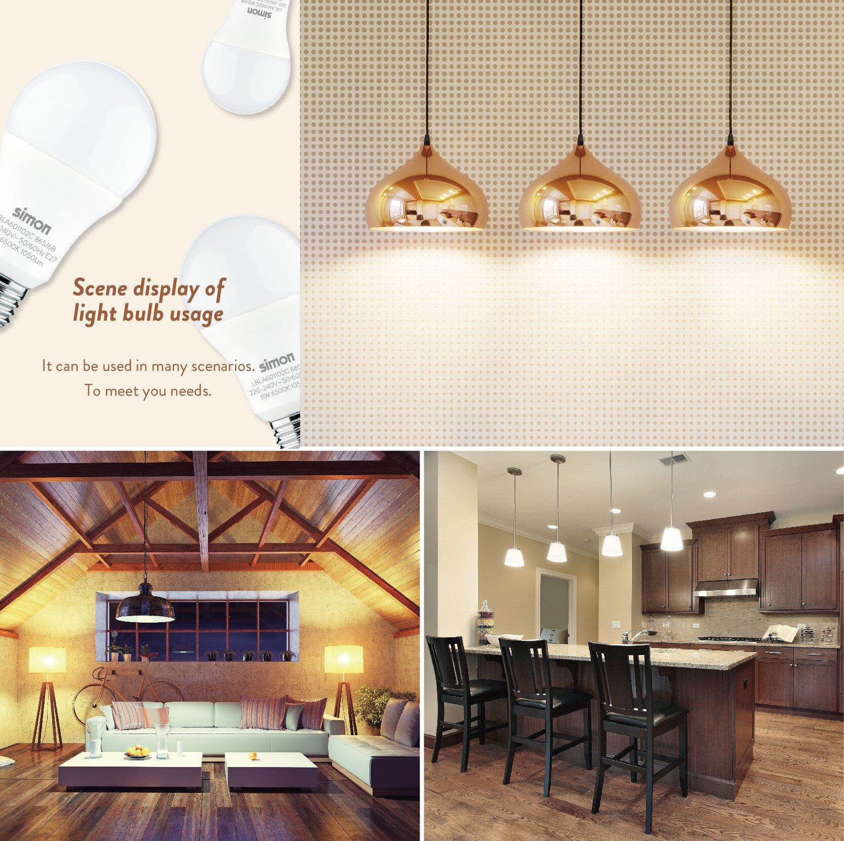 Simon หลอดไฟLED(20000 ชม)รับประกันคุณภาพ Led 3W/5W/7W/9W/11W/13W A60 ...