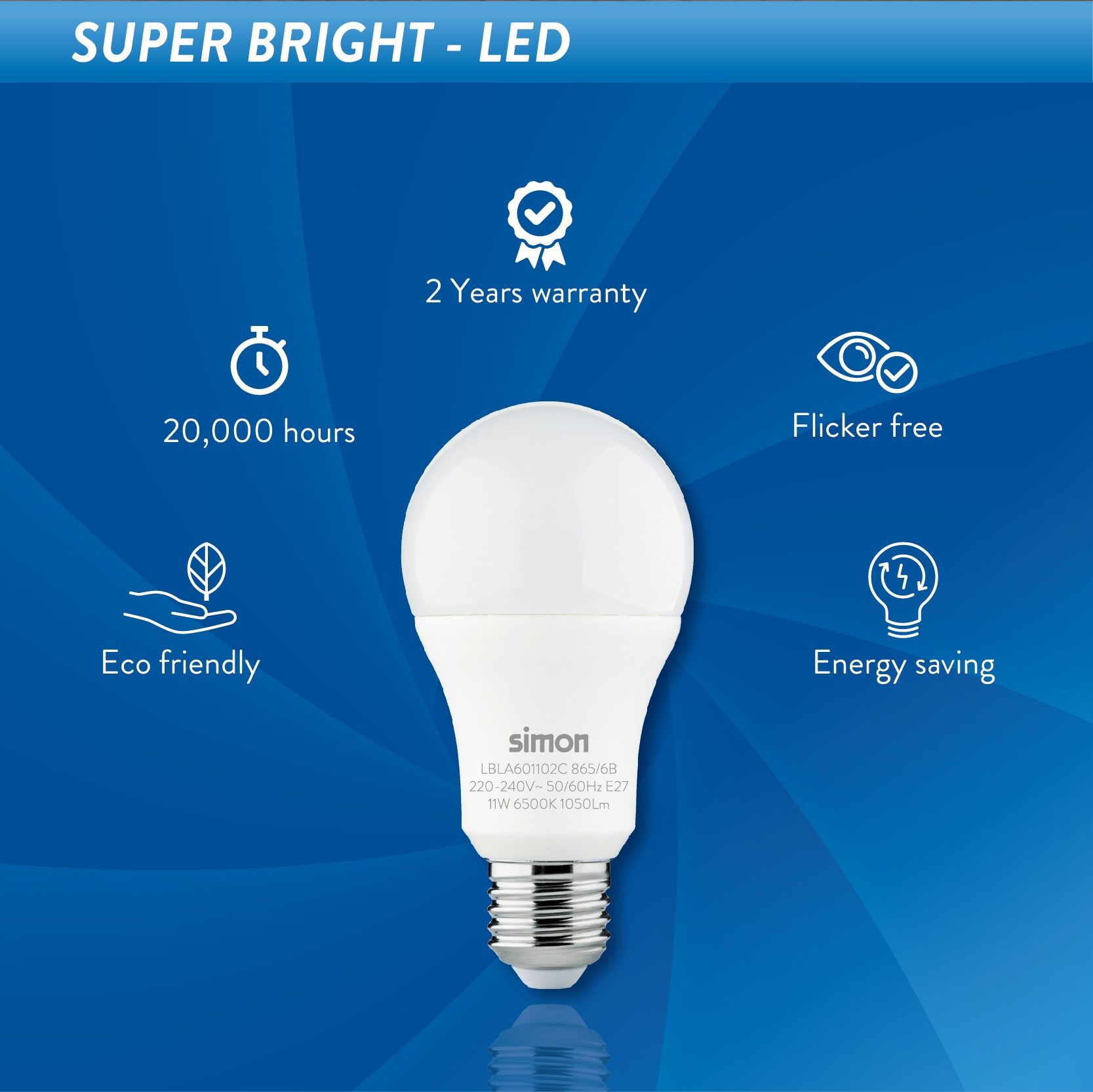 Simon หลอดไฟLED(20000 ชม)รับประกันคุณภาพ Led 3W/5W/7W/9W/11W/13W A60 ...