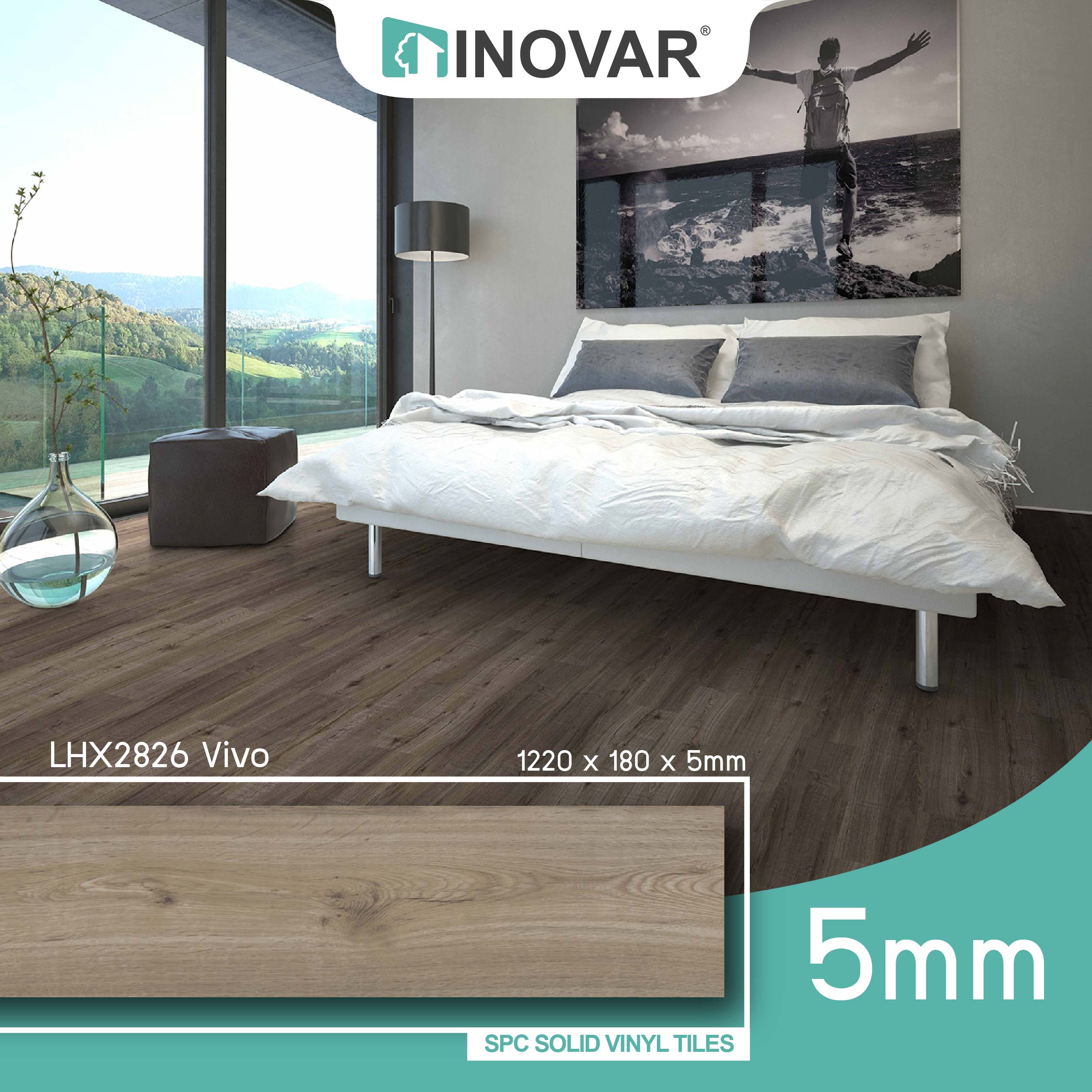 INOVAR พื้นไวนิล SPC 5mm สี LHX2826 Vivo ขนาด 1220x180x5mm - บริษัท อิน ...