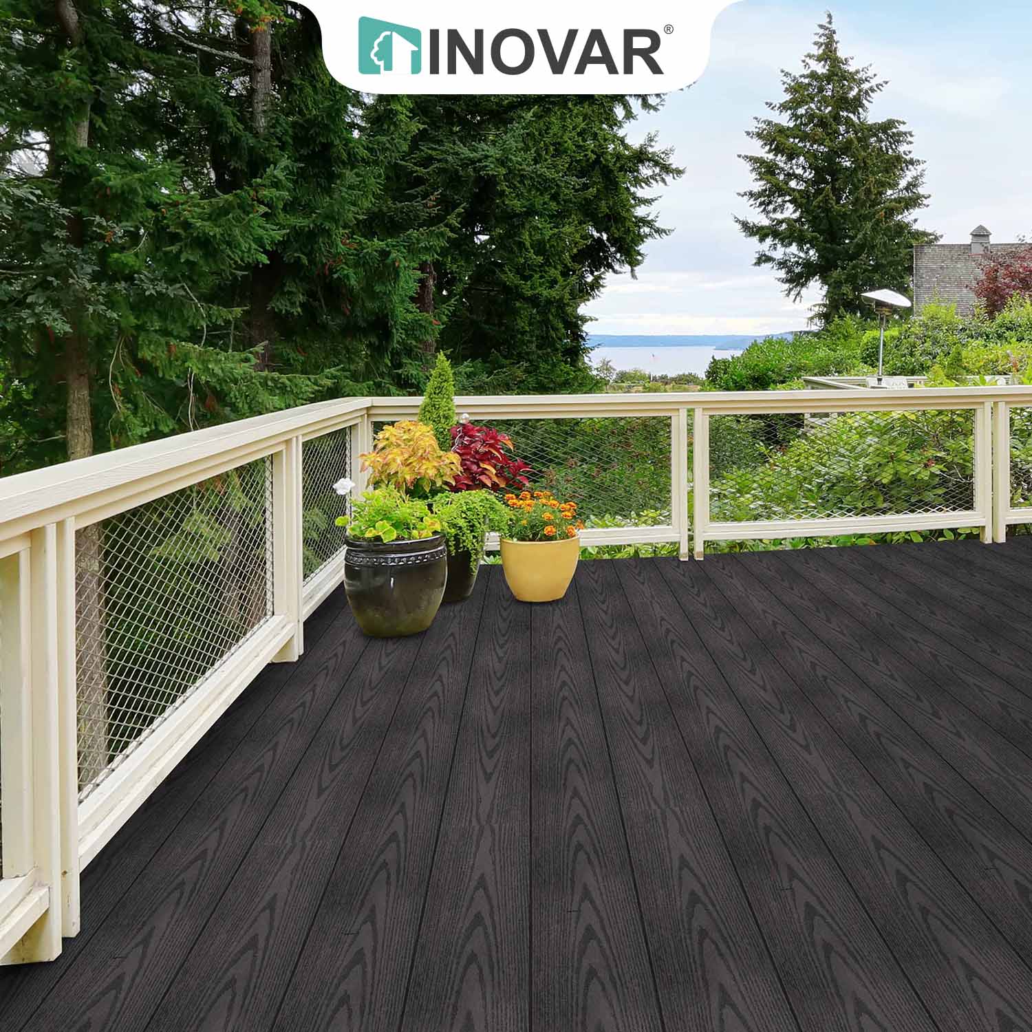 WPC Wood Plastic Composite Charcoal Wood 135 x 25 x 2400mm - บริษัท อิน ...