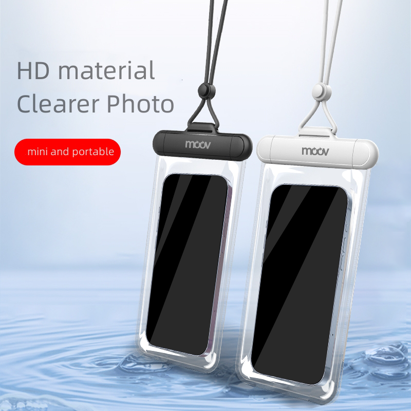 [แพ็คส่ง 1 วัน] Moov WB02 ซองกันน้ำโทรศัพท์ สัมผัสได้ กระเป๋ากันน้ำ กันน้ำลึกกว่า 1 เมตร ซองใส่ ...