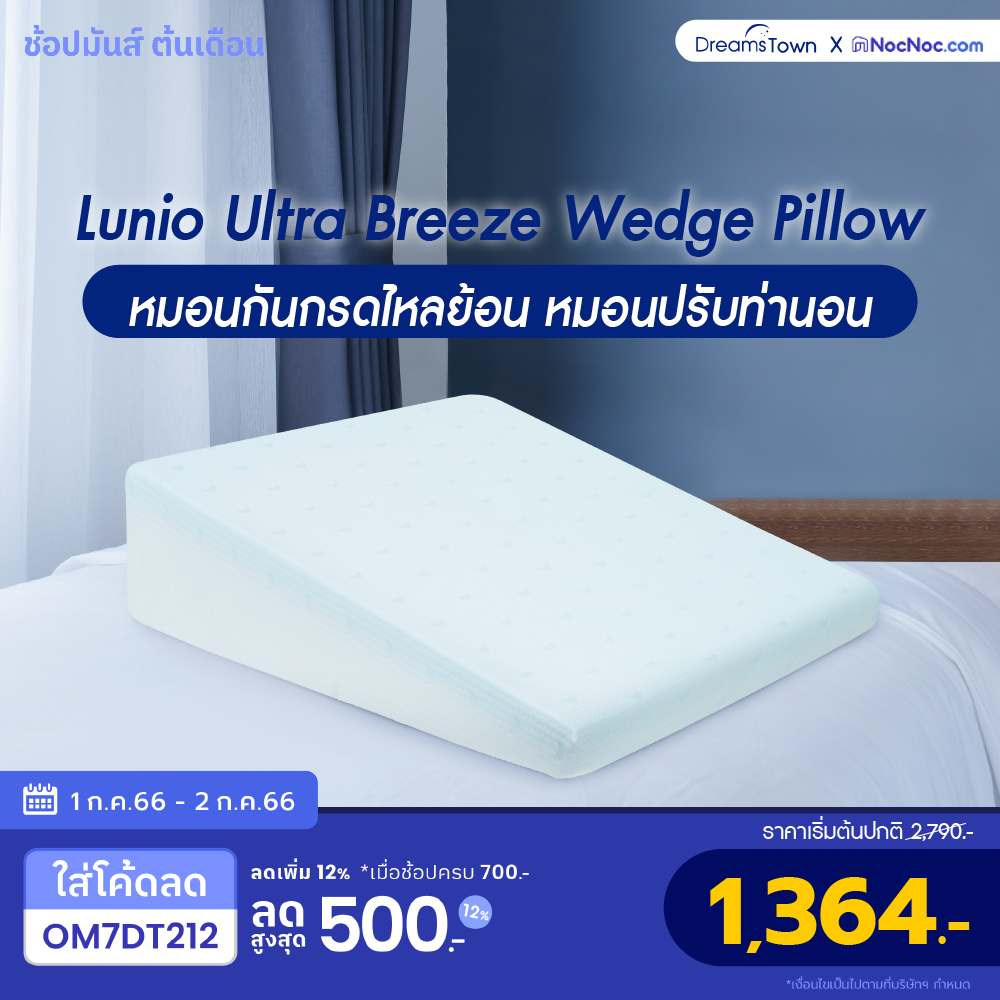 Lunio หมอนอเนกประสงค์ รุ่น Ultra Breeze Wedge Pillow Moon Series Lunio ...
