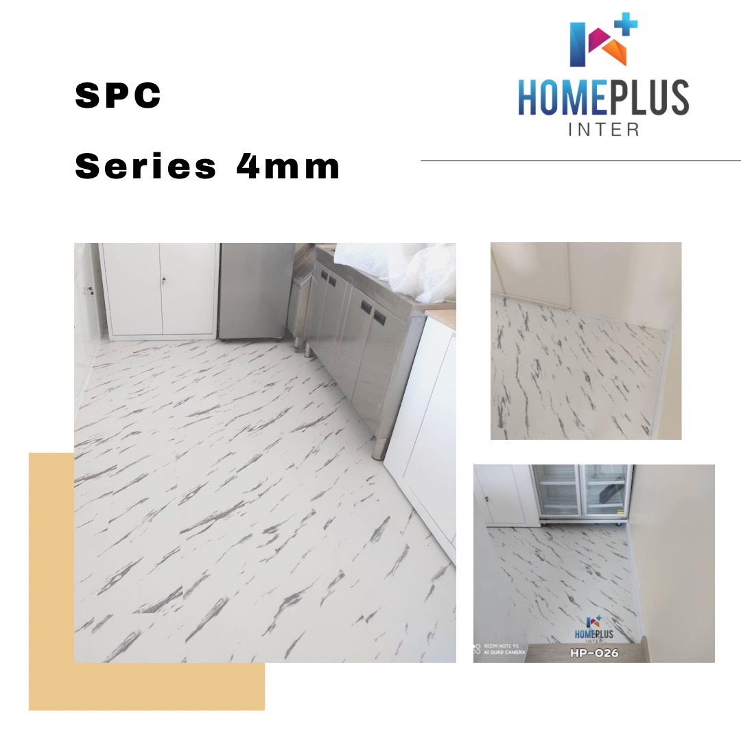 HOME PLUS + กระเบื้อง SPC Click-lock ความหนา 4 mm. ขนาด 18.5 x 122 cm ...