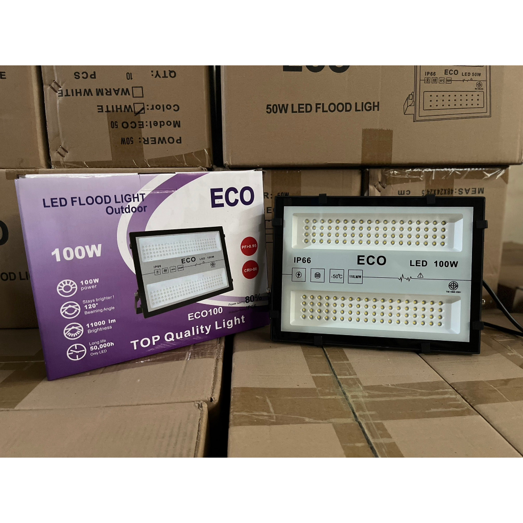 Mllight สปอร์ตไลท์ led 100w 220v Floodlight spotlight แสงขาว 6500K - หจก.มาริสา การไฟฟ้า - ThaiPick