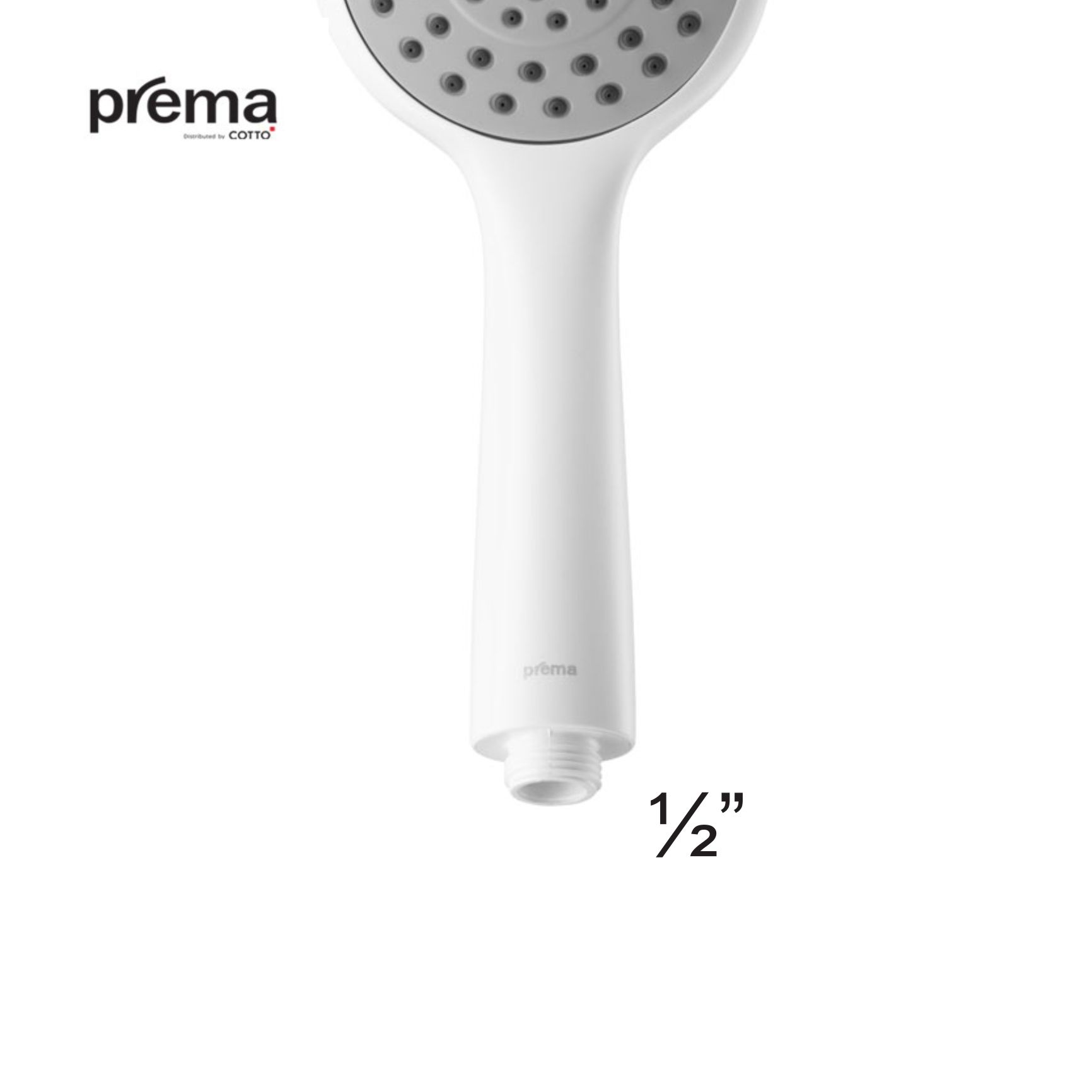 Prema ฝักบัว พร้อมสาย 1 ฟังก์ชั่น ขนาด 8 x 22 x 5 cm. สีขาว รุ่น P104# ...